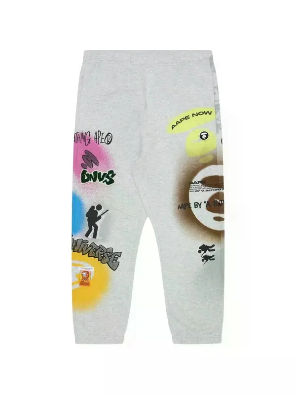 AAPE BY *A BATHING APE Moonface Graffiti Track Pants