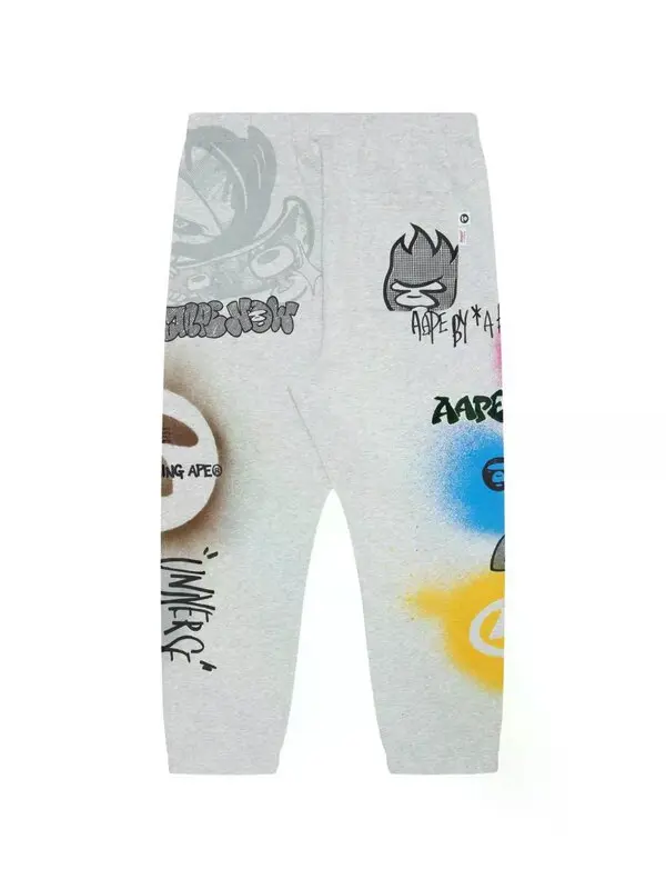 AAPE BY *A BATHING APE Moonface Graffiti Track Pants