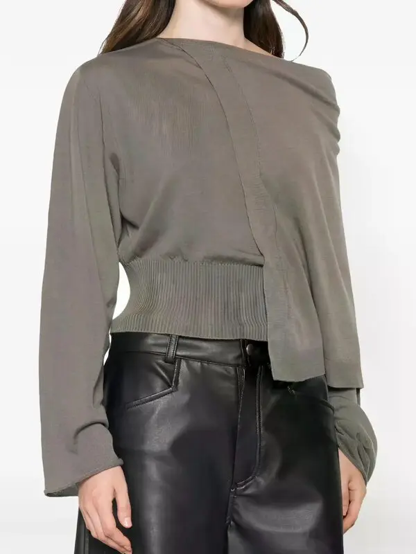 Rick Owens Asymmetric Draped Scarf Top
