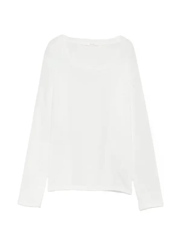 THE ROW Kalto Long-sleeve Scoop Neck T-shirt