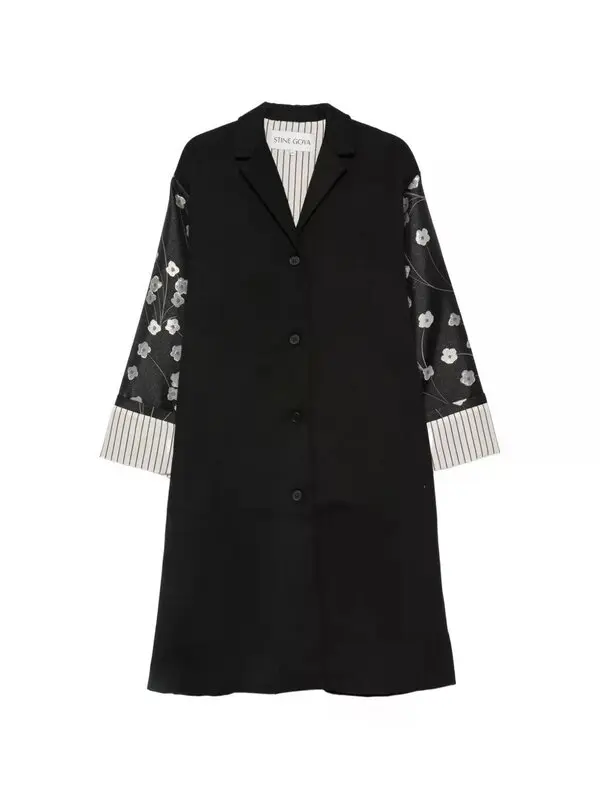 Stine Goya Floral-print Panelled Coat