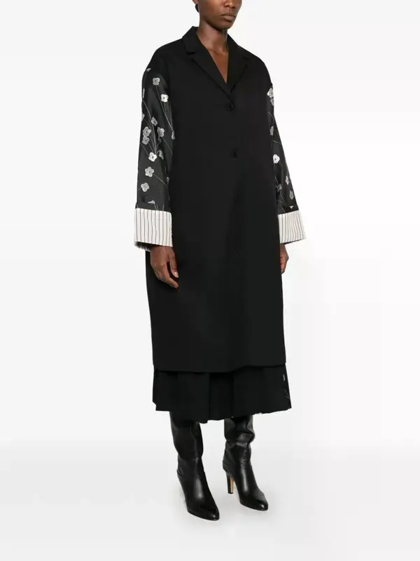 Stine Goya Floral-print Panelled Coat