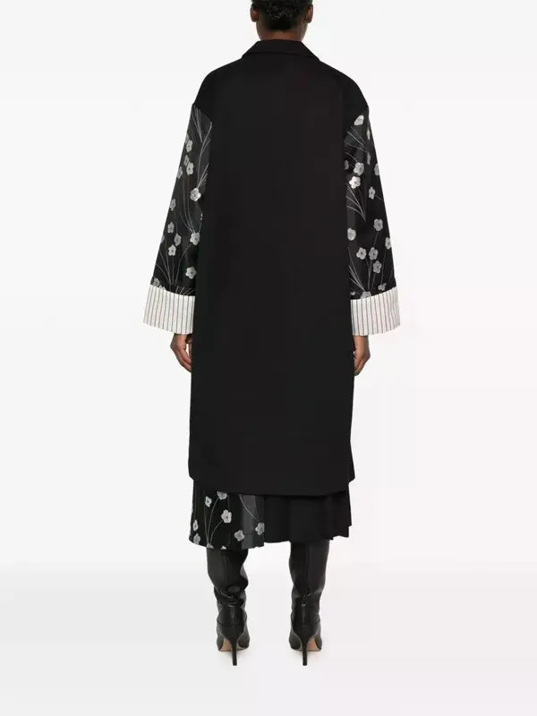 Stine Goya Floral-print Panelled Coat