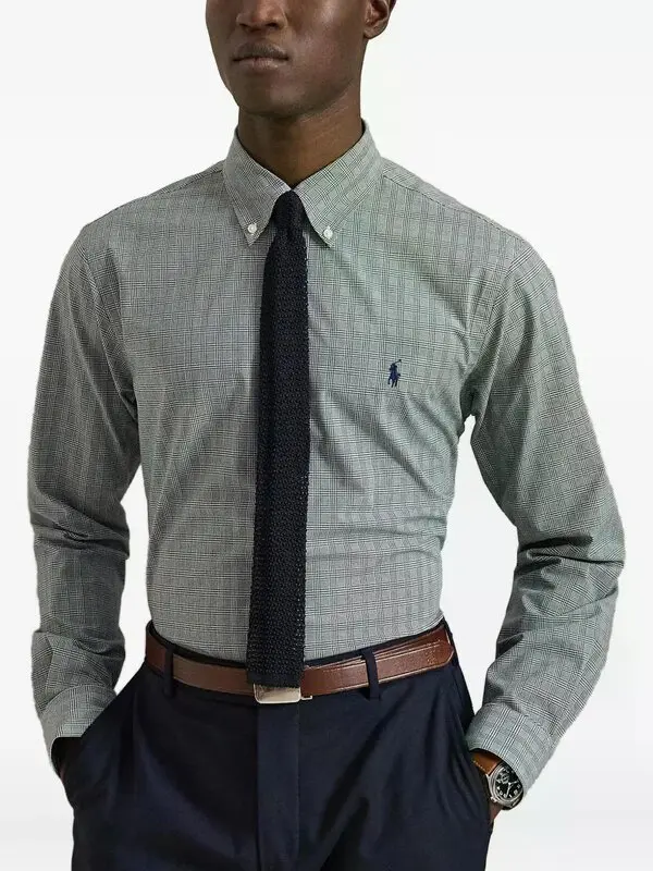 Polo Ralph Lauren Check-print Logo-embroidered Shirt