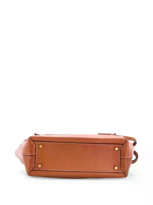 Bottega Veneta Maxi Intrecciato Leather Shoulder Bag - Brown