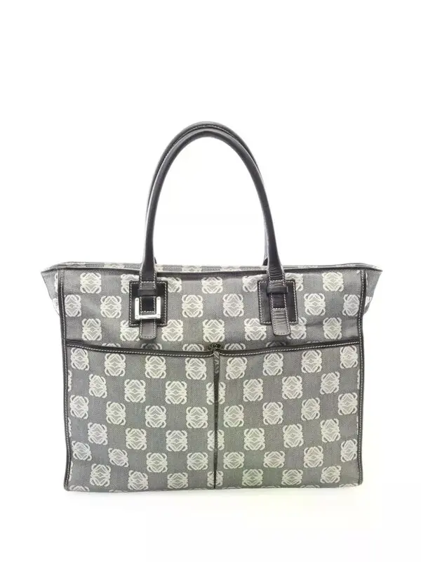 Loewe Anagram Canvas Tote Bag - Grey