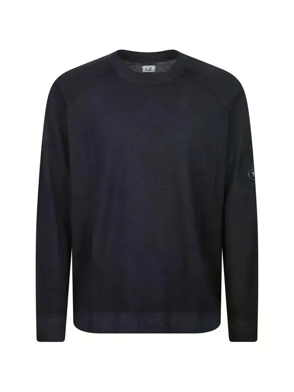 C.P. COMPANY Lens Detail Crew Neck Sweater