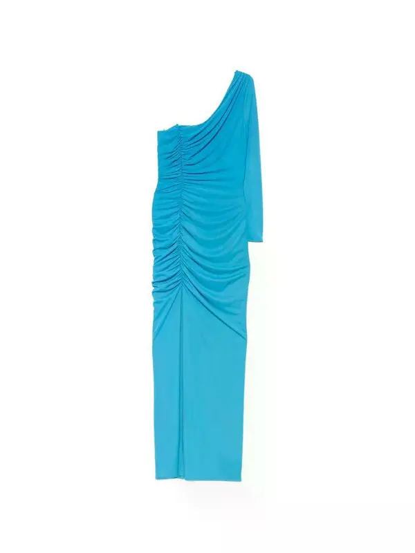 ALESSANDRO LEGORA Crystal-embellished Ruched Maxi Dress