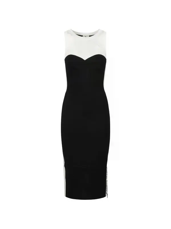 Elisabetta Franchi Sleeveless Sweetheart Neck Dress
