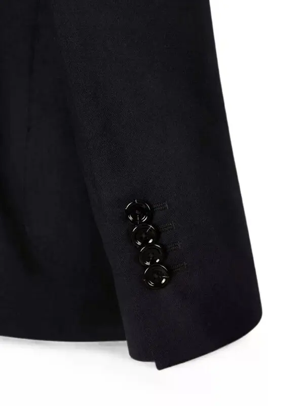 LARDINI Flower-lapel Single-breasted Blazer