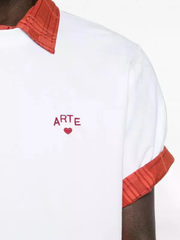 ARTE ANTWERP Logo-embroidered T-shirt