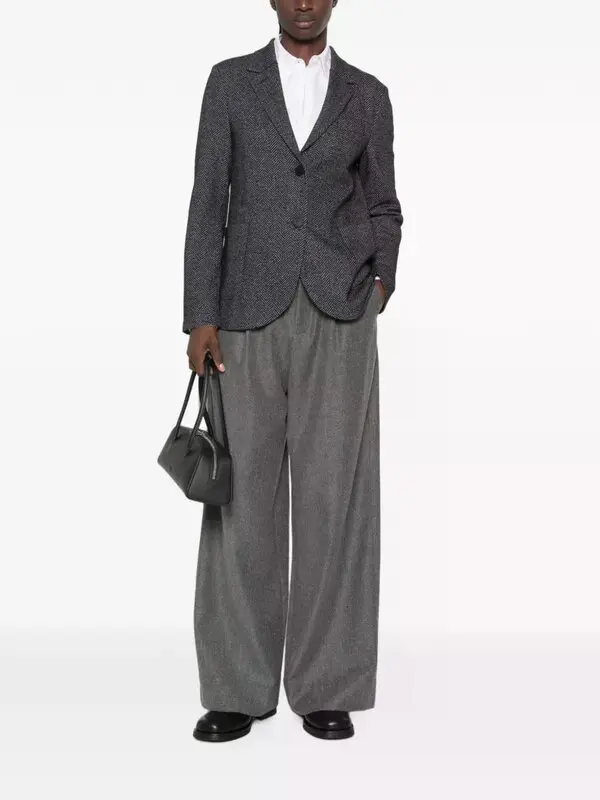 Harris Wharf London Single-breasted Herringbone Jacket