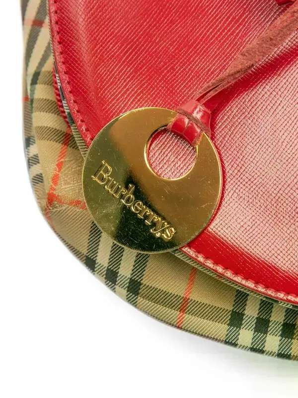 Burberry 20th Century Haymarket Check Canvas Vanity Bag