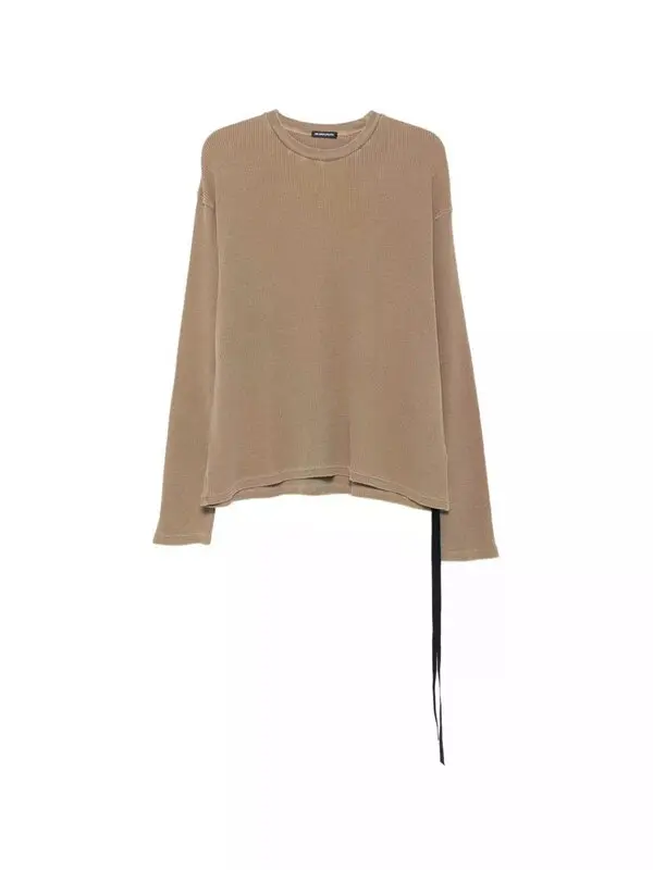 ANN DEMEULEMEESTER Graphic-print Waffle-knit Sweater