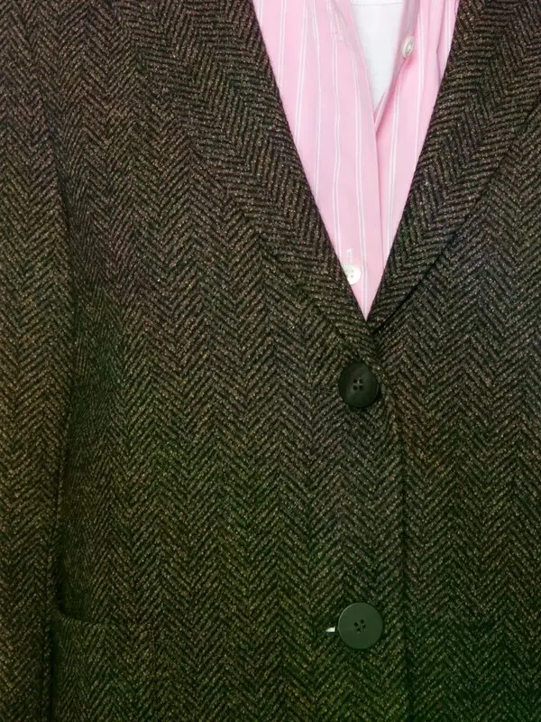 Harris Wharf London Single-breasted Herringbone Jacket