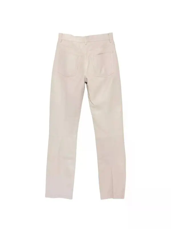 Helmut Lang 1998 Mid-rise Leather Trousers