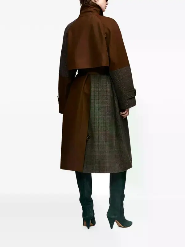 Essentiel Antwerp Colour-block Double-breasted Coat