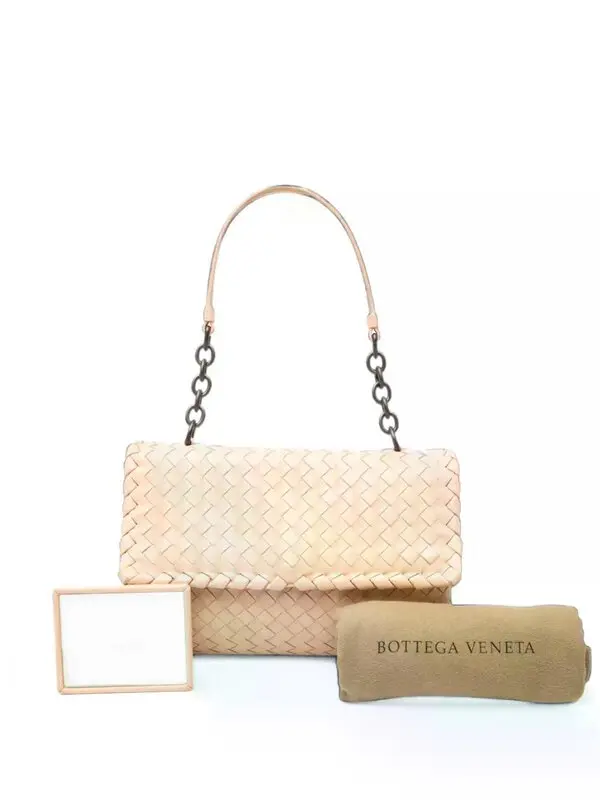 Bottega Veneta 2012-2026 Small Nappa Intrecciato Olimpia Shoulder Bag - Pink