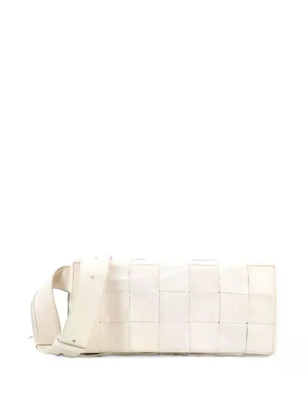 Bottega Veneta Maxi Intrecciato Leather Crossbody Bag - Neutrals