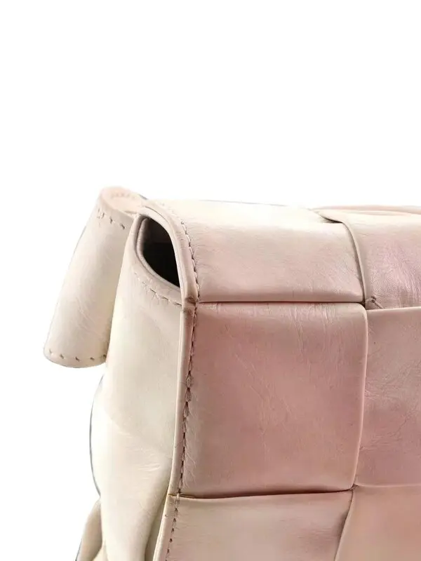 Bottega Veneta Maxi Intrecciato Leather Crossbody Bag - Neutrals
