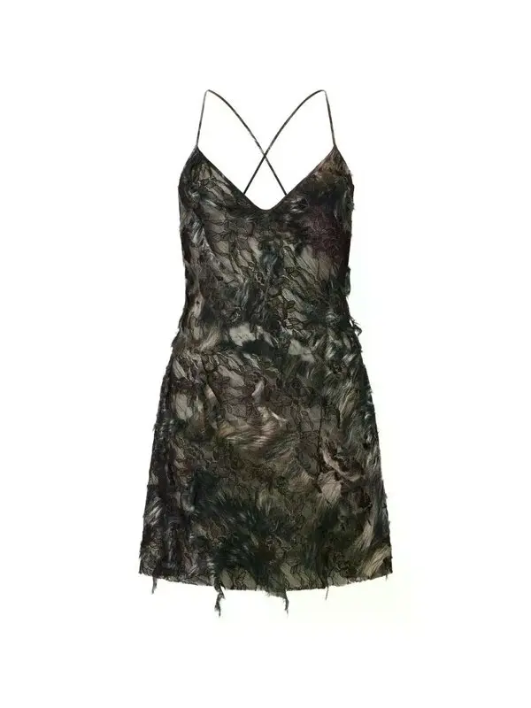Roberto Cavalli Lace Mini Dress