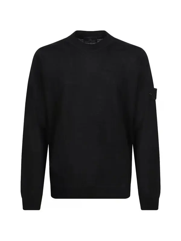 Stone Island Rws Wool Ghost Sweater - Black
