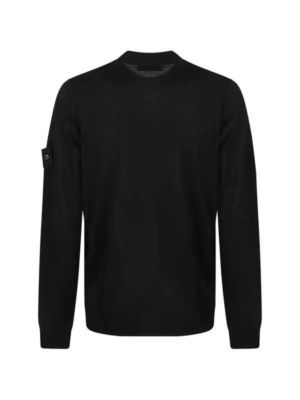 Stone Island Rws Wool Ghost Sweater - Black