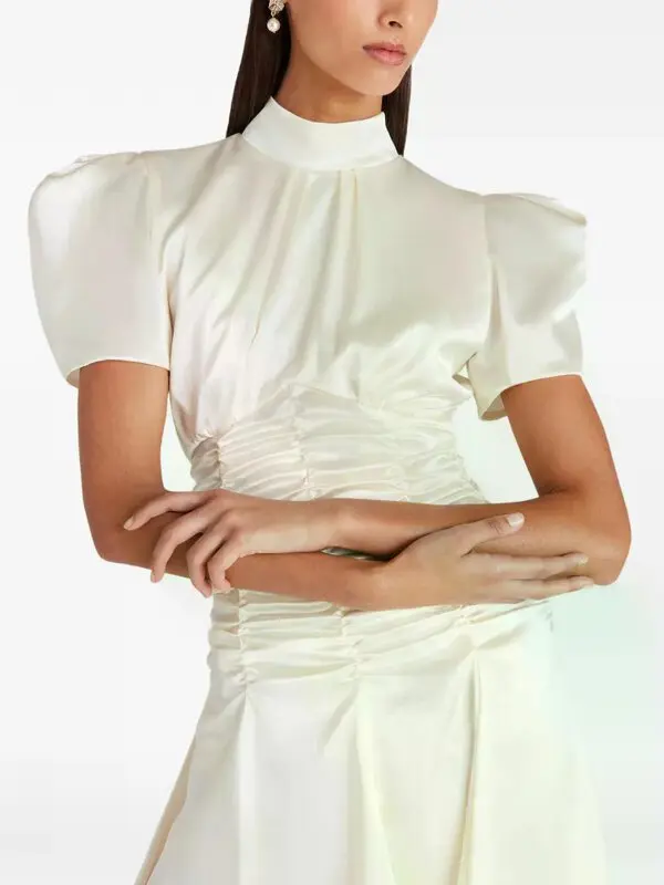VIOLANTE NESSI Balthus Ruched Mini Dress