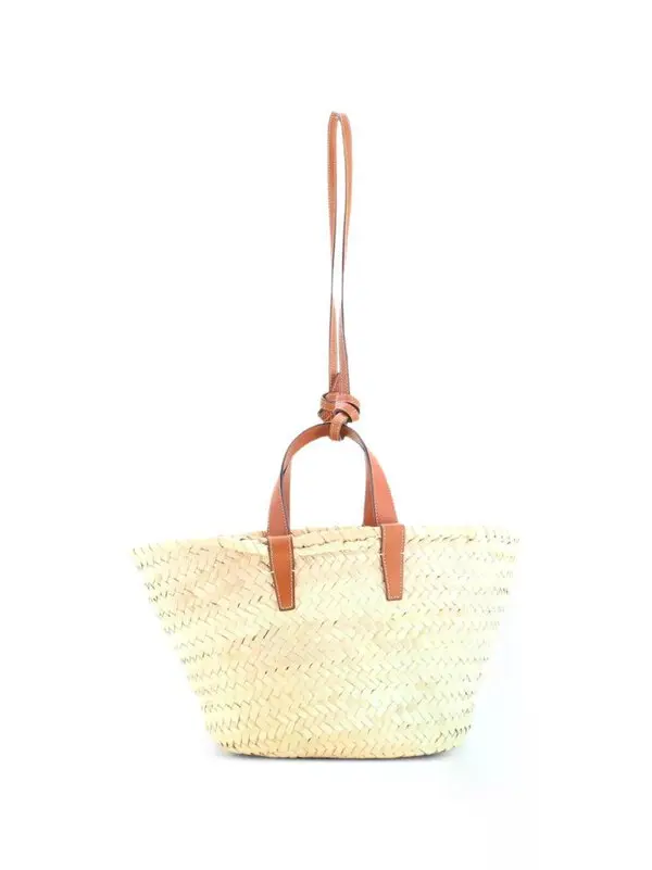 Celine Triomphe Raffia Shoulder Bag - Neutrals