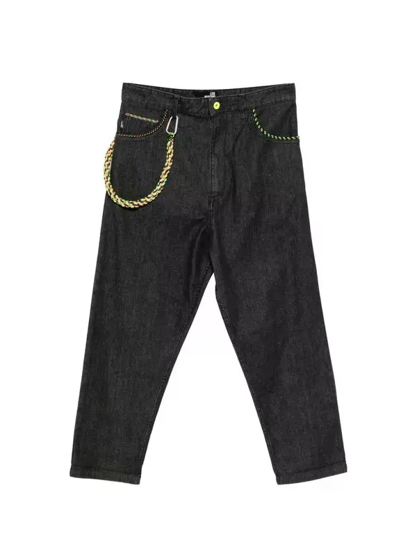 Moschino 2000s Braided-chain Jeans