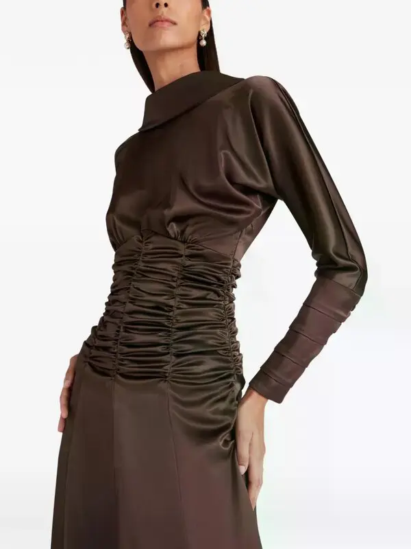 VIOLANTE NESSI Ruched-waist Maxi Dress