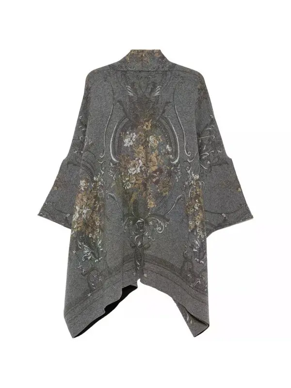 Roberto Cavalli 2000s Floral-print Cape