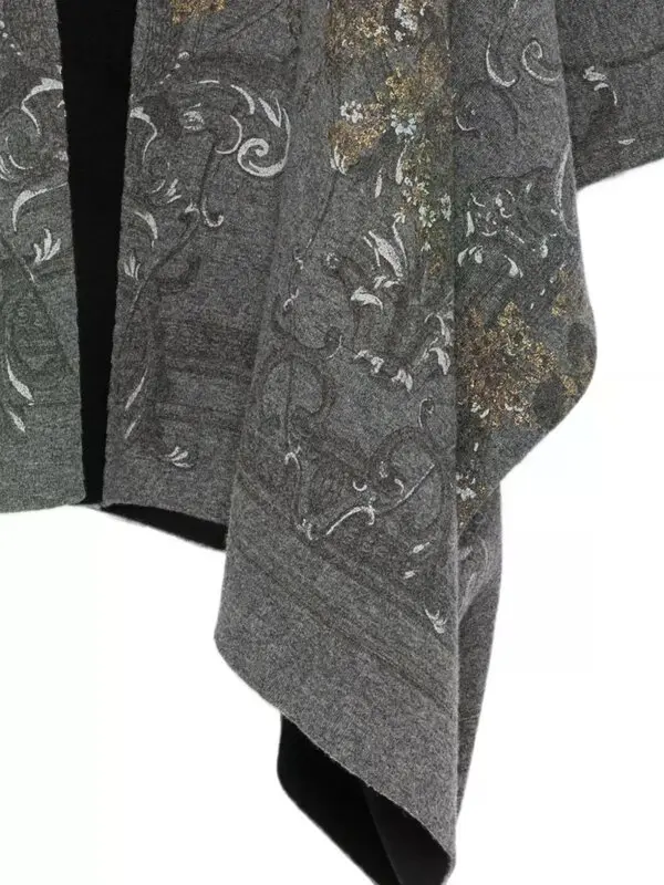 Roberto Cavalli 2000s Floral-print Cape