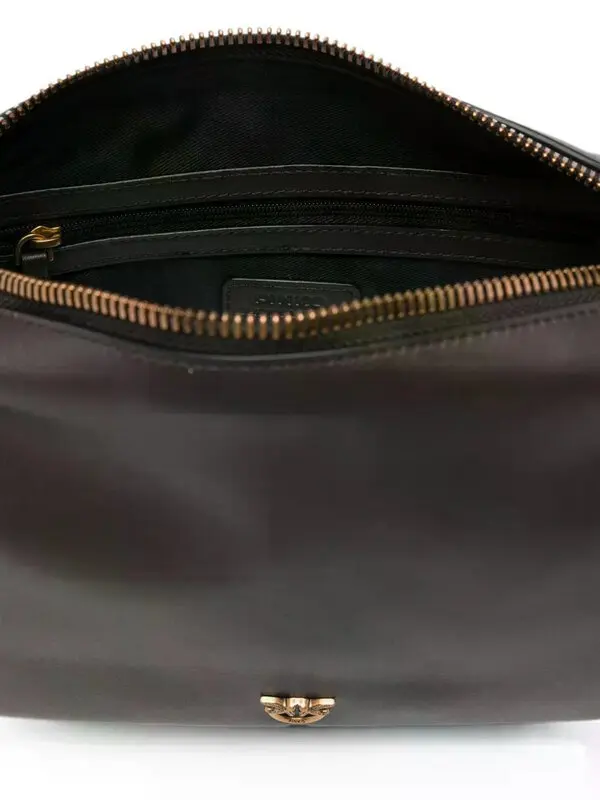 Pinko Love Birds Leather Shoulder Bag