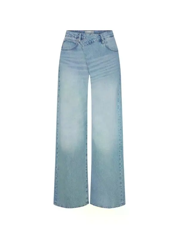 FRAME The Crossover Loose Wide-leg Jeans