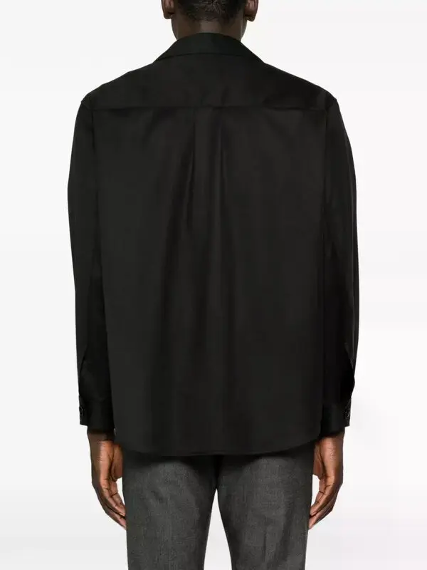 BOSS Virgin Wool Flap-pocket Jacket