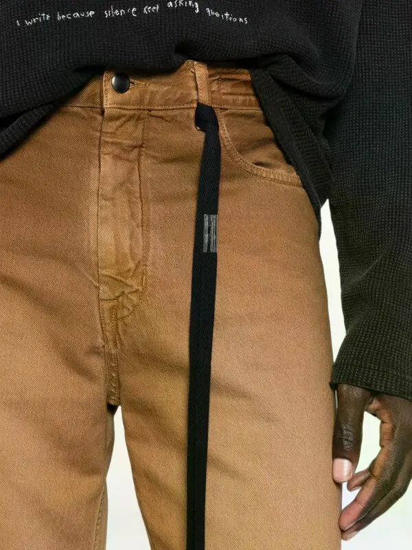 ANN DEMEULEMEESTER Wide-leg Trousers With Long Strap Detail
