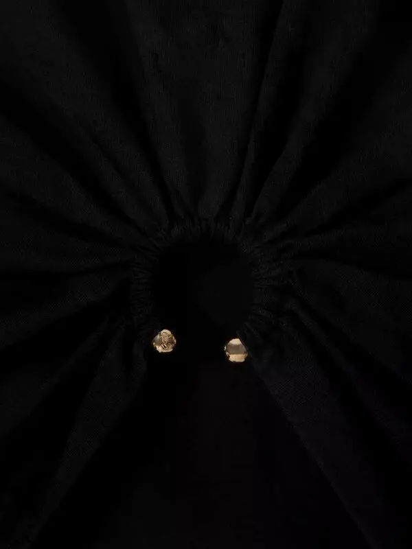 Rabanne Cotton T-shirt With Signature Piercing Detail
