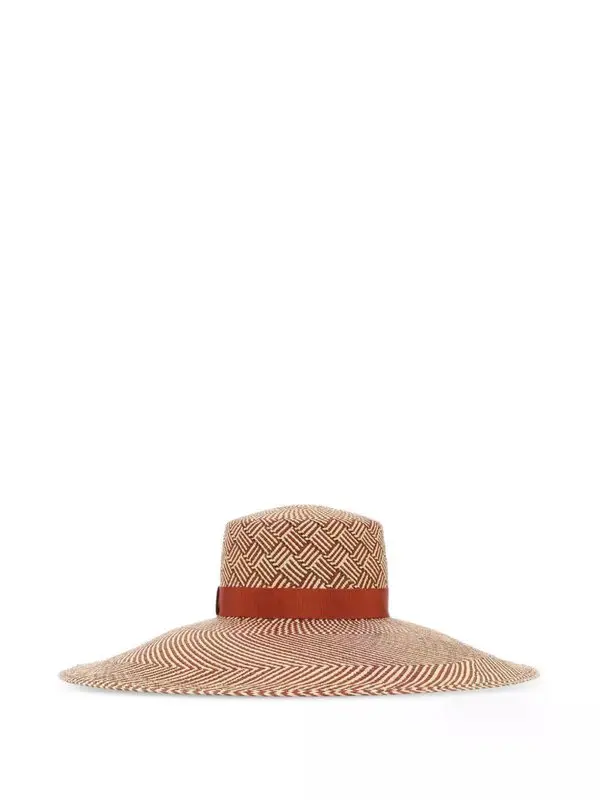 Agnona Woven Wide-brim Hat