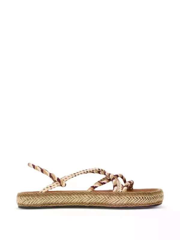 Isabel Marant Étoile Braided Flat Sandals - Neutrals
