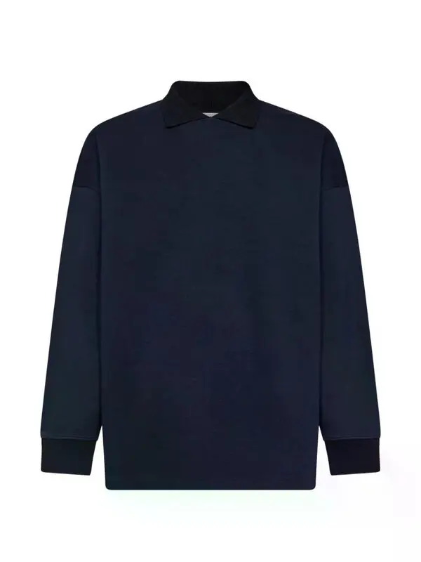 ROSE BURRITO Long-sleeve Polo-collar Sweatshirt
