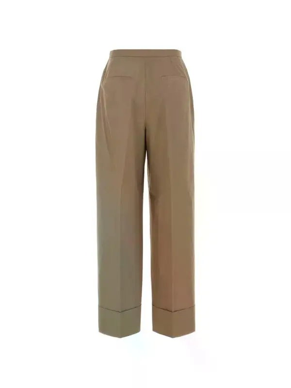 Agnona Cappuccino Cotton Trousers