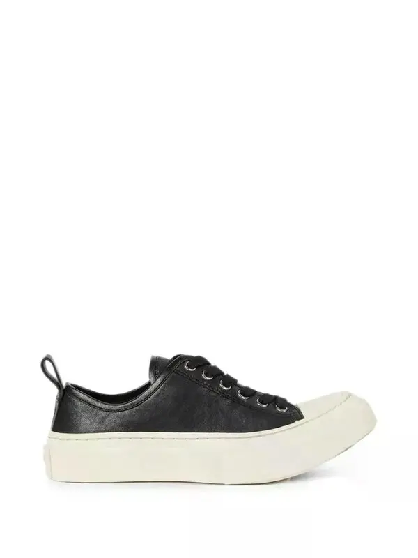ANN DEMEULEMEESTER Grained Calf Leather Sneakers - Black