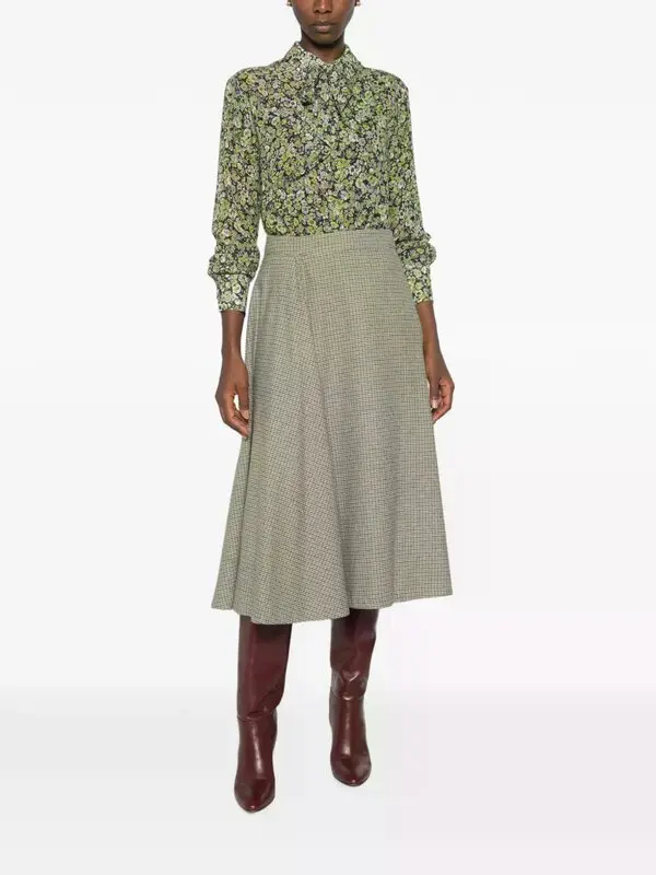 NIU Floral-print Pussy-bow Blouse