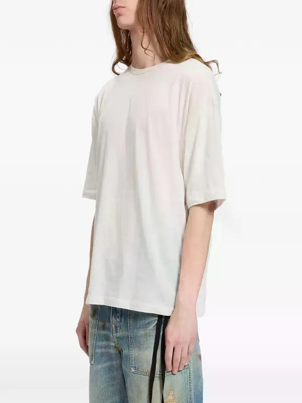 ANN DEMEULEMEESTER Text-print Cotton T-shirt
