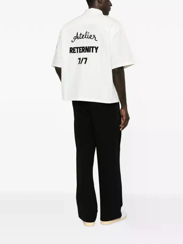RETERNITY Logo-embroidered Short-sleeve Shirt