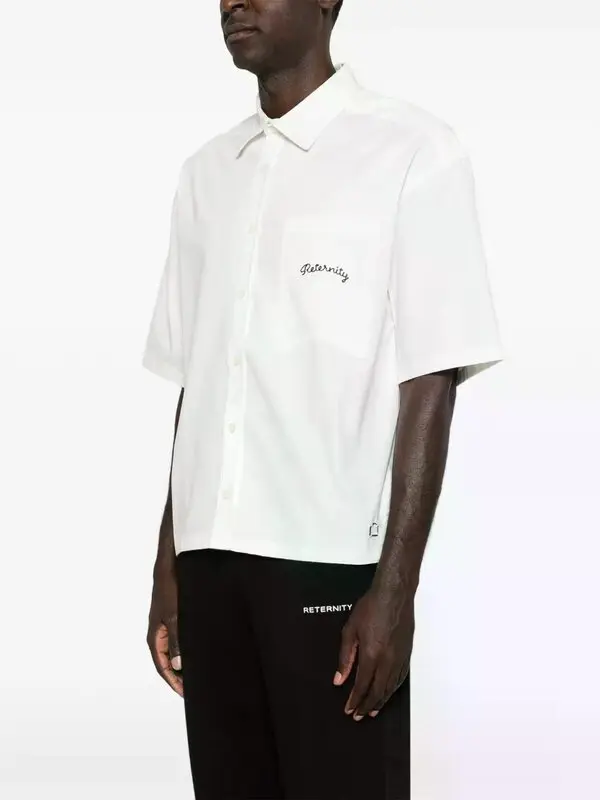RETERNITY Logo-embroidered Short-sleeve Shirt