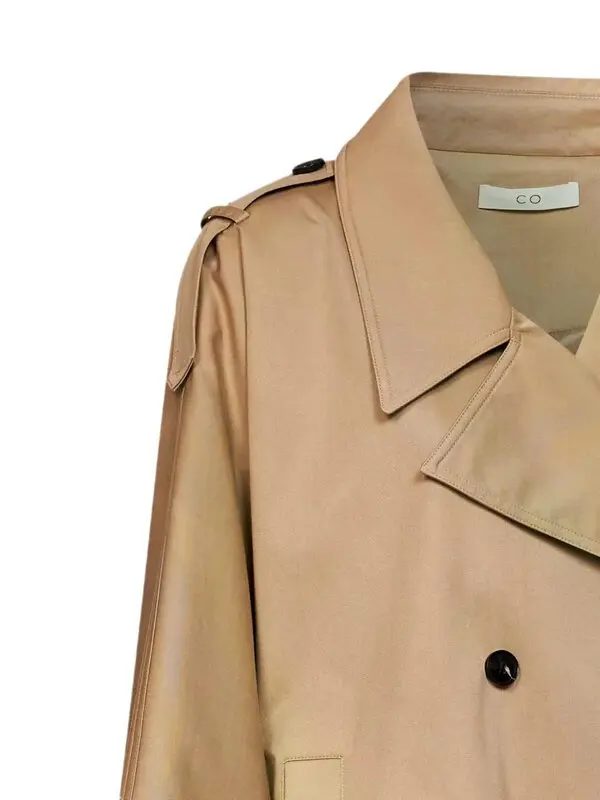 Co Double-breasted Kimono-sleeve Cotton Jacket