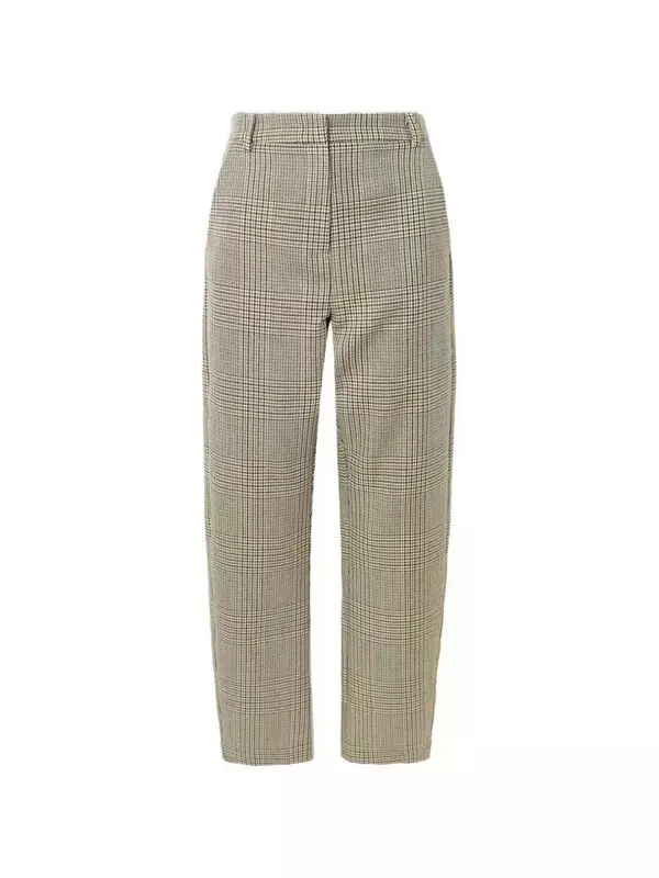 VIOLANTE NESSI Houndstooth Wool Trousers