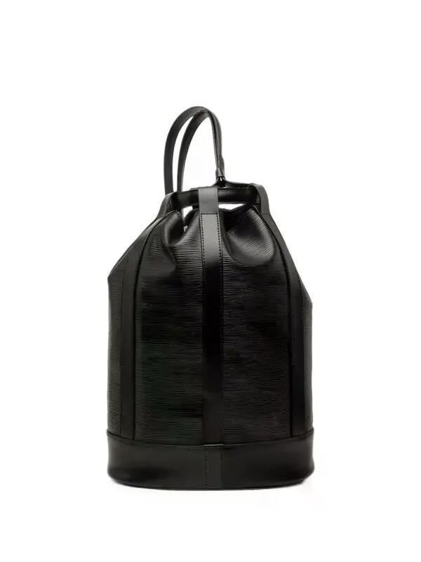 LOUIS VUITTON 1995 Epi Randonnee Pm Backpack - Black
